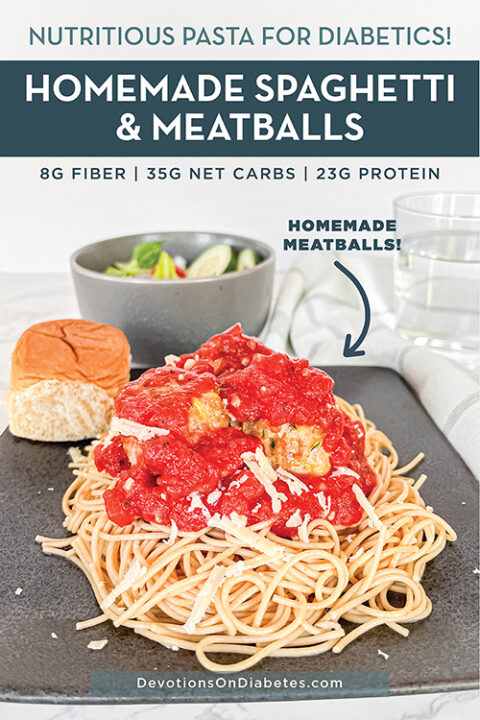 Diabetic Spaghetti Recipe with Homemade Meatballs and Sauce