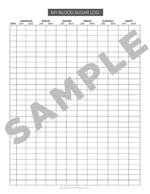 Printable Blood Sugar Chart - Free Diabetes Log Sheet Downloads