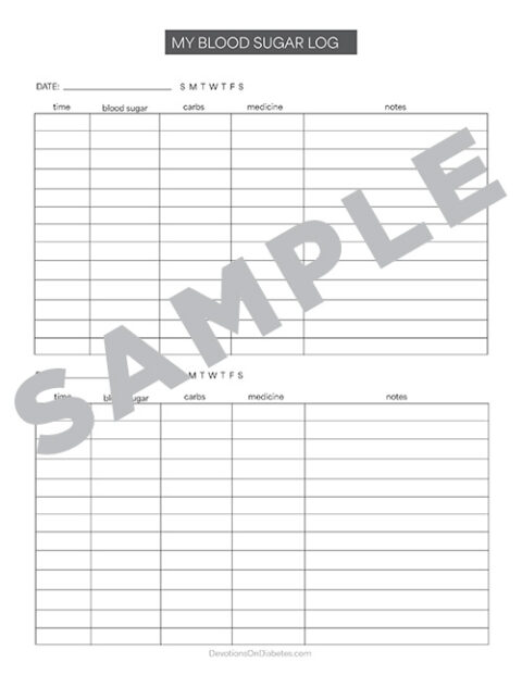 Printable Blood Sugar Chart - Free Diabetes Log Sheet Downloads